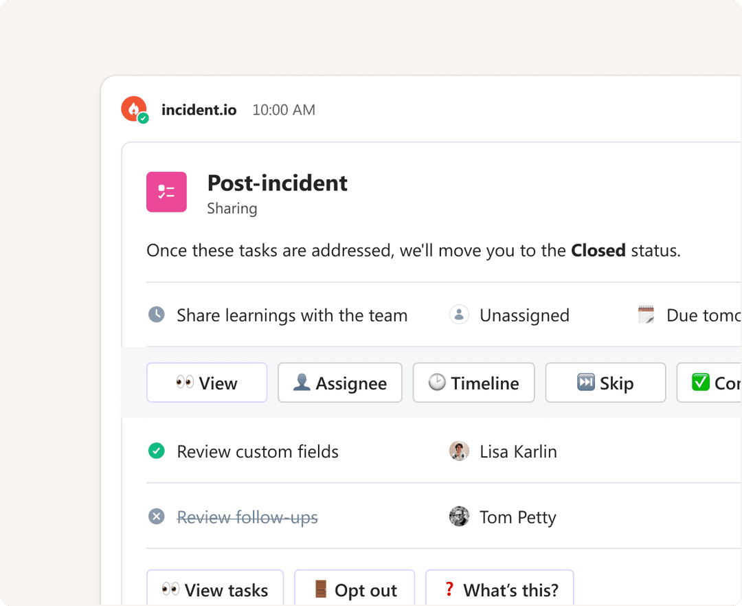 Run incidents in Microsoft Teams | incident.io