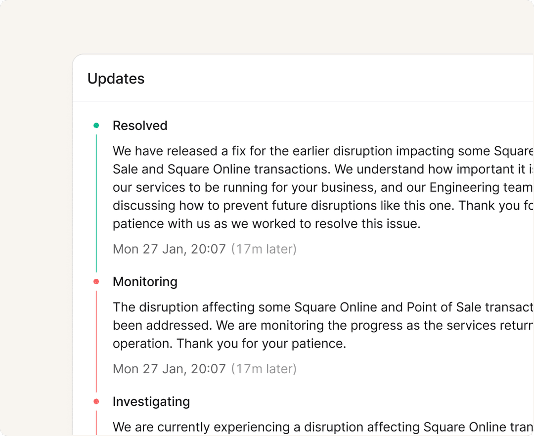 Status Pages | incident.io