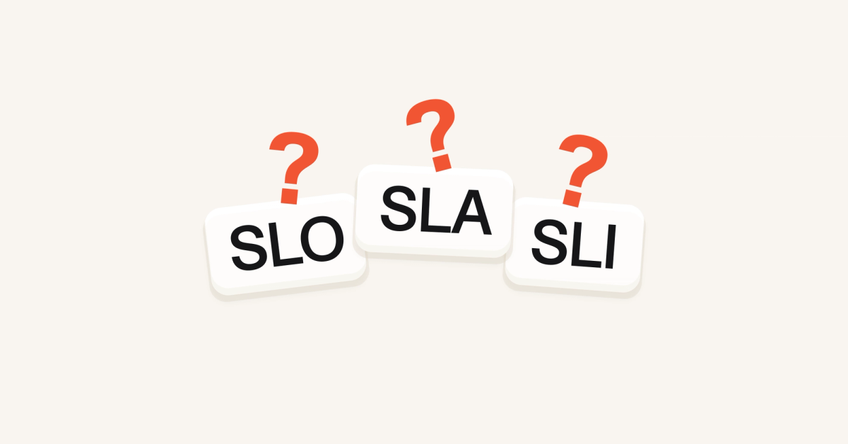 SLO vs. SLA vs. SLI: Understanding the basics of SRE | Blog | incident.io